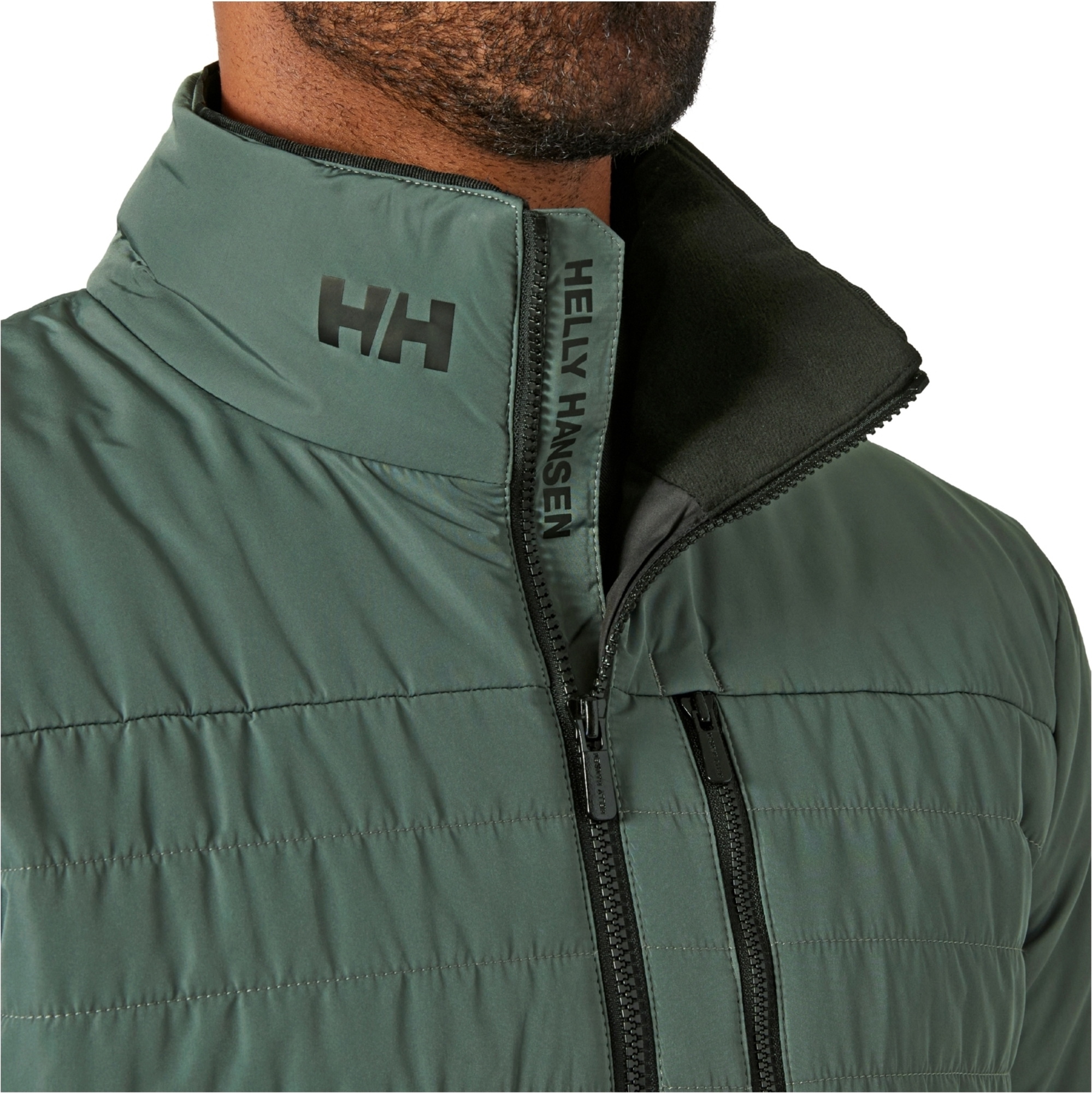 2025 Helly Hansen Mens Crew Insulator Jacket 2 0 30343 - Grey Cactus - Sailing - | Wetsuit Outlet